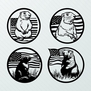 Groundhog SVG PNG Clipart: Vector Cut File Designs - Etsy