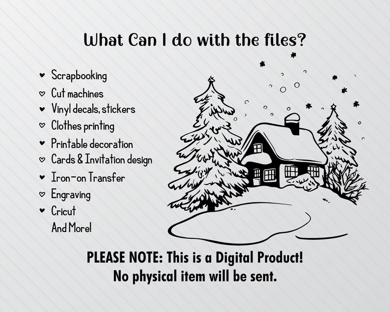 Winter Scene Svg Bundle, Christmas Winter Scene Silhouette Design ...