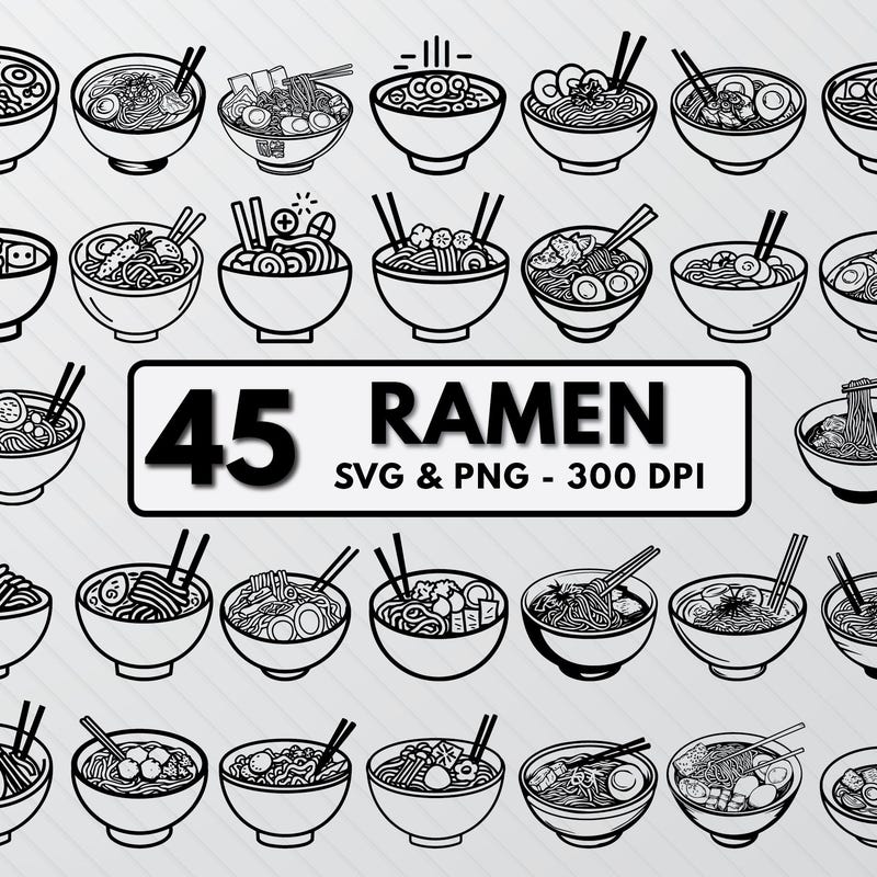 Ramen Svg - Etsy