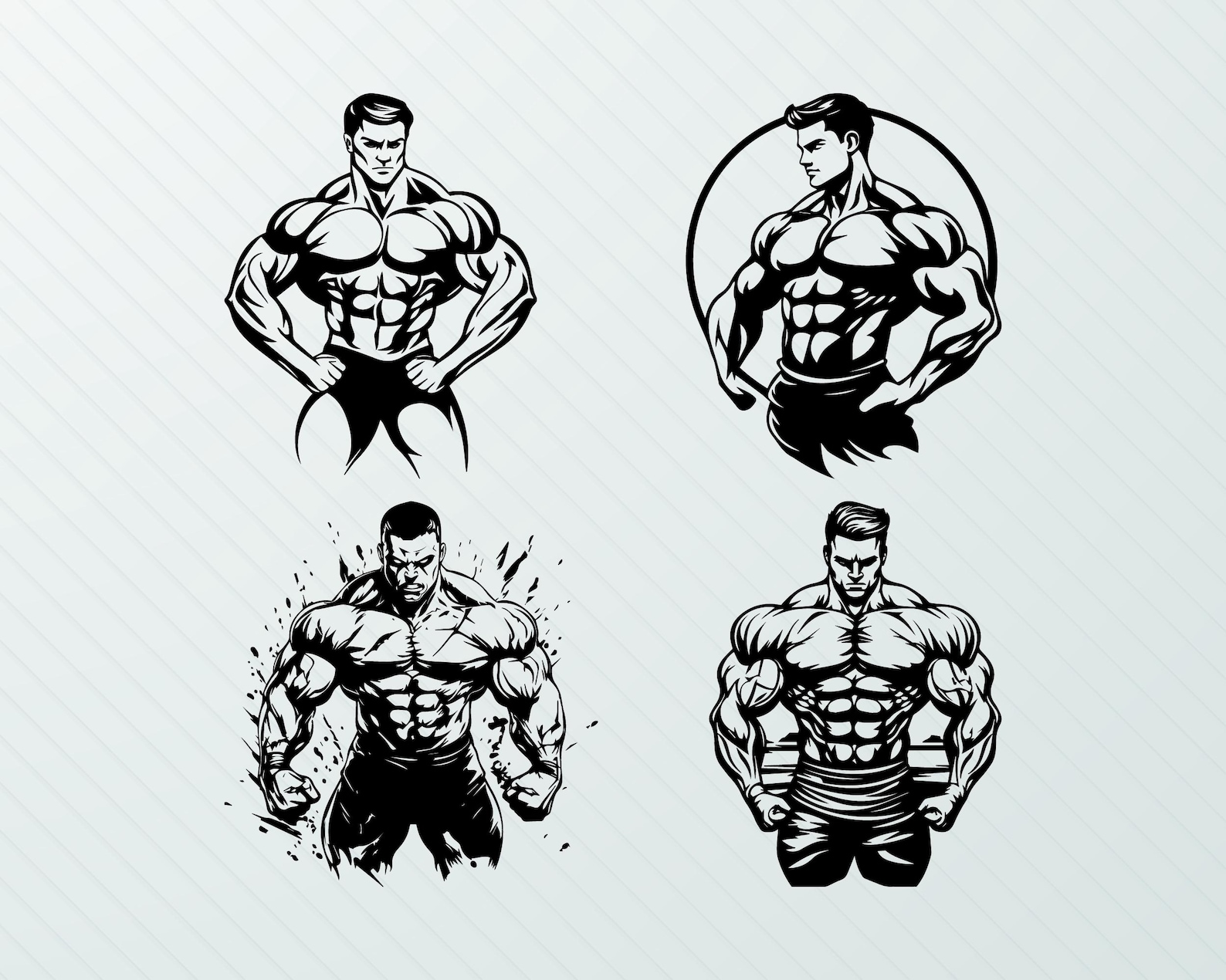 Bodybuilder Svg Png, Bodybuilder Clipart, Bodybuilder Silhouette ...