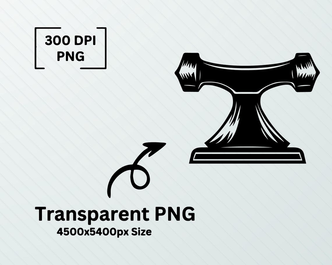 Anvil SVG Bundle: Blacksmith Clipart, Cut Files (PNG, Vector, 300 DPI ...