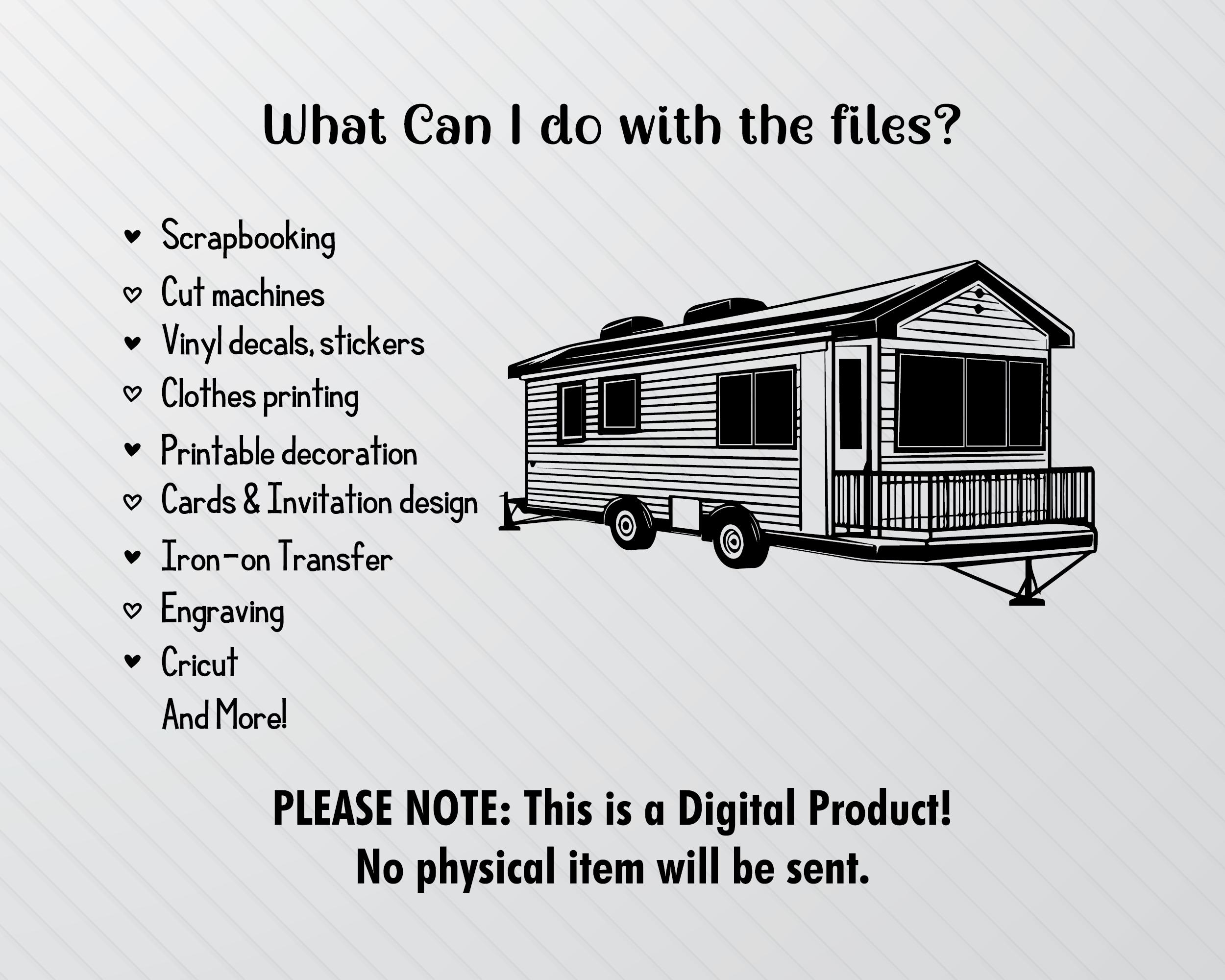 Mobile Home SVG Bundle: 50 Vector Art Designs (PNG, Cricut) - Etsy