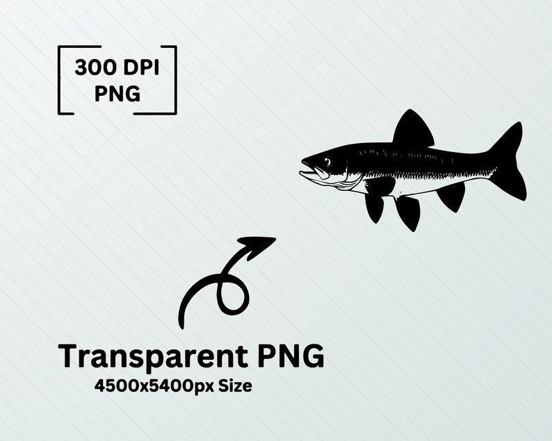 Musky Fish SVG PNG Bundle: Fishing Clipart, Decal Cut Files - Etsy