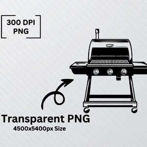 Grill Machine Silhouette: SVG Bundle, Clipart, Decal Vector - Etsy