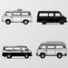 Van Silhouette Vector Art: SVG Bundle, PNG, Cricut Cut File - Etsy