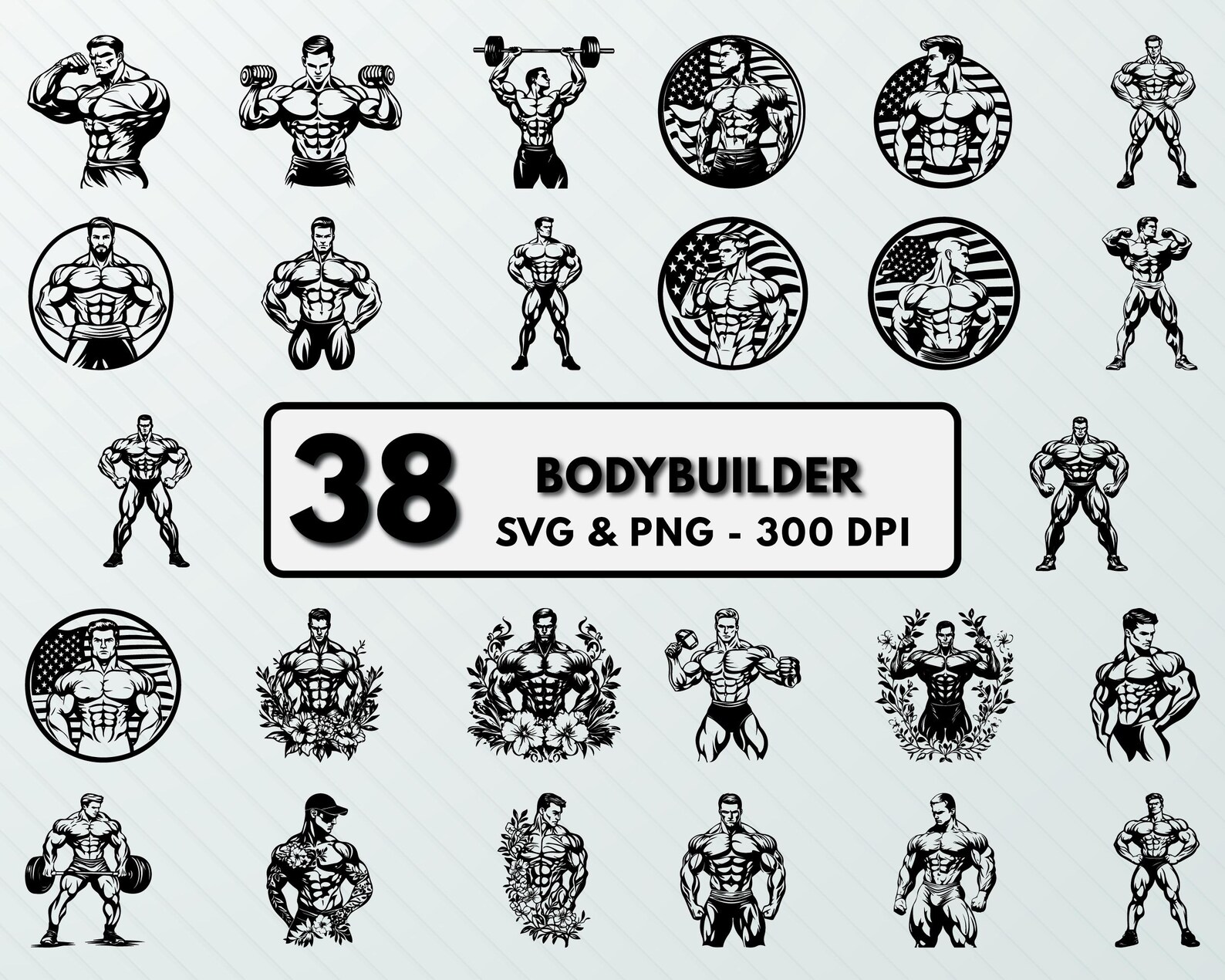 Bodybuilder Svg Png, Bodybuilder Clipart, Bodybuilder Silhouette ...