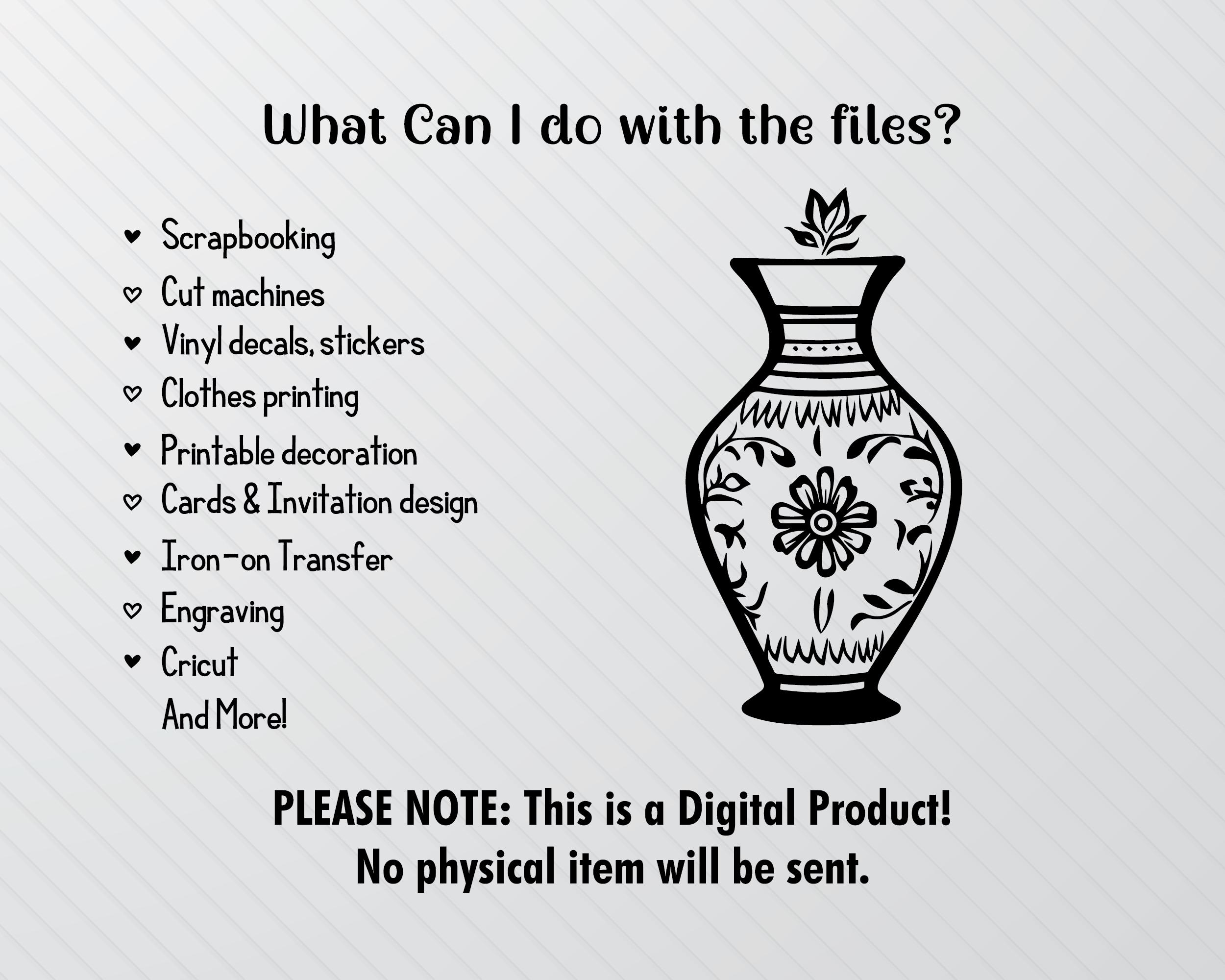 Vase Svg Bundle, Vase Silhouette Png, Flower Vase Clipart Png, Vase Pot ...