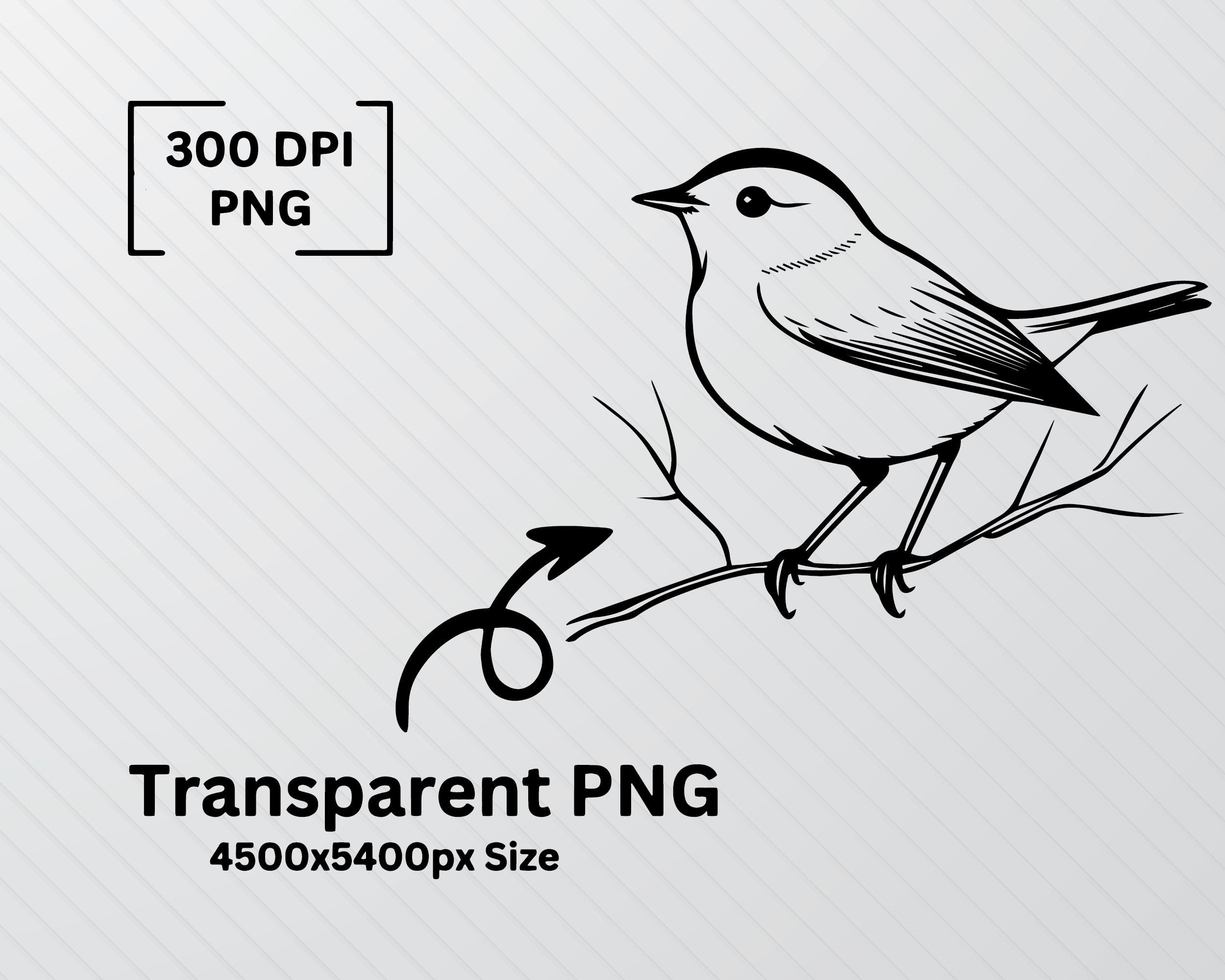 Wren Svg Bundle, Wren Bird Silhouette, Little Bird Line Art Svg Design ...