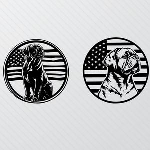 English Mastiff Svg Bundle, Mastiffs Silhouette, Mastiffs Decal Vector ...