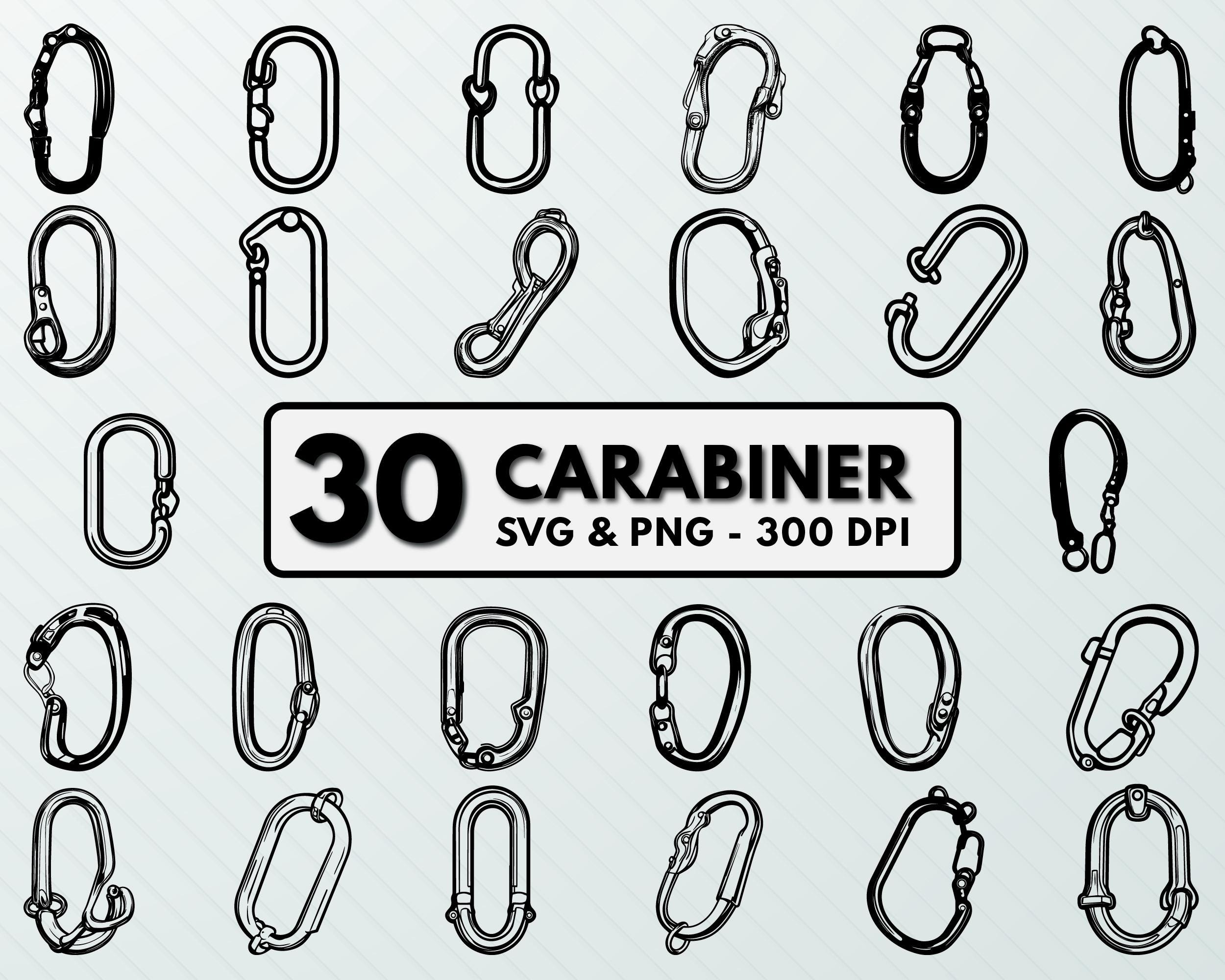 Carabiner SVG PNG Clipart: 58 Vector Art Designs (cut Files) - Etsy