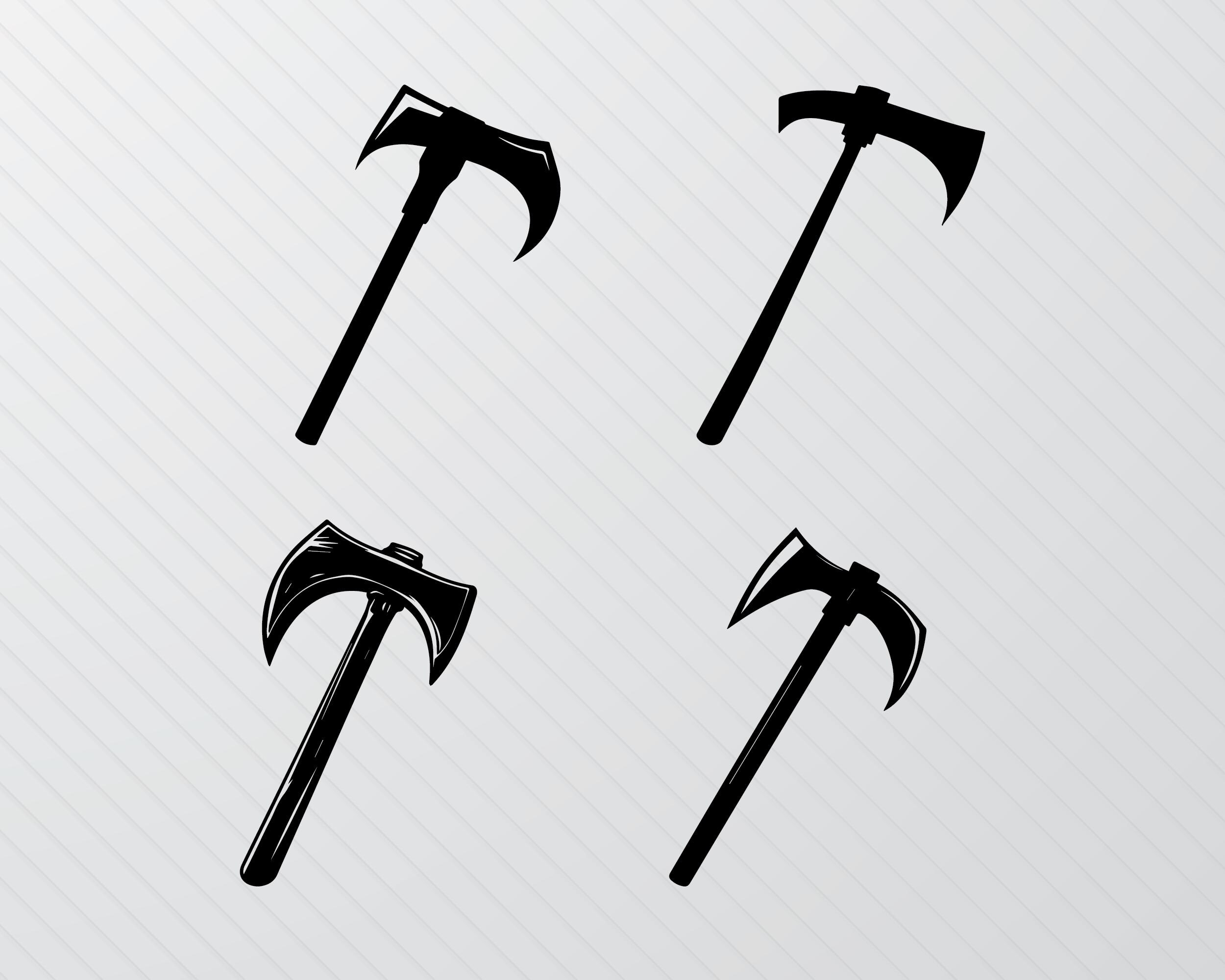 Pickaxe SVG Bundle: Silhouette Clipart PNG, Cricut Cut File - Etsy