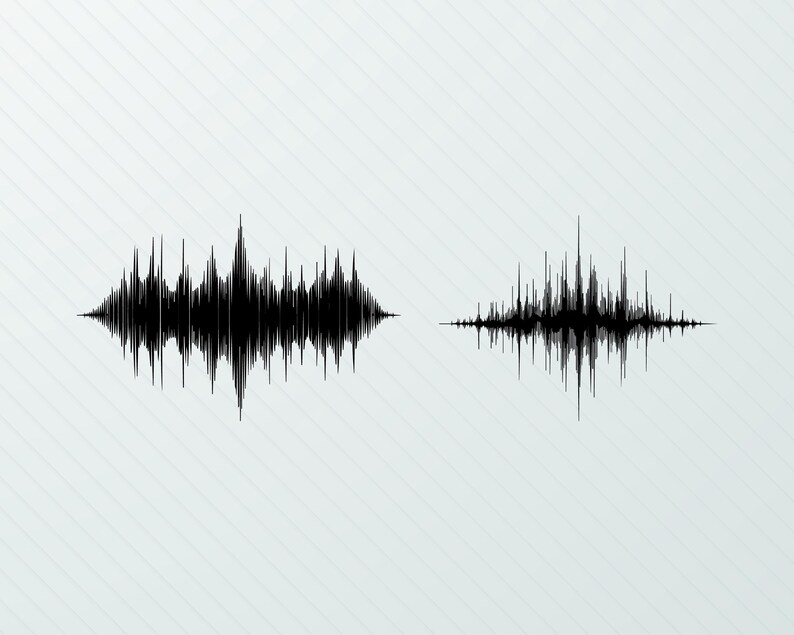 Sound Wave Clipart: SVG, PNG, Vector Cut Files - Etsy