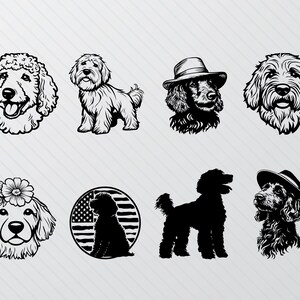 Sheepadoodle Svg Bundle, Sheepadoodle Silhouette, Sheepadoodle Puppy ...