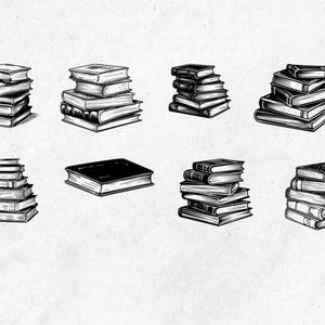 Books SVG Bundle, Books Cut Files for Cricut, Books Silhouette, Books ...