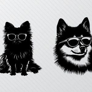 Japanese Spitz SVG Bundle: Dog Silhouette Clipart (PNG, Vector) - Etsy