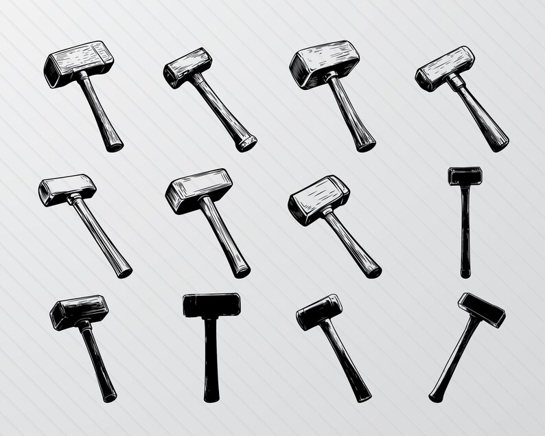 Sledgehammer Svg Bundle, Sledgehammer Silhouette, Sledgehammer Clipart ...