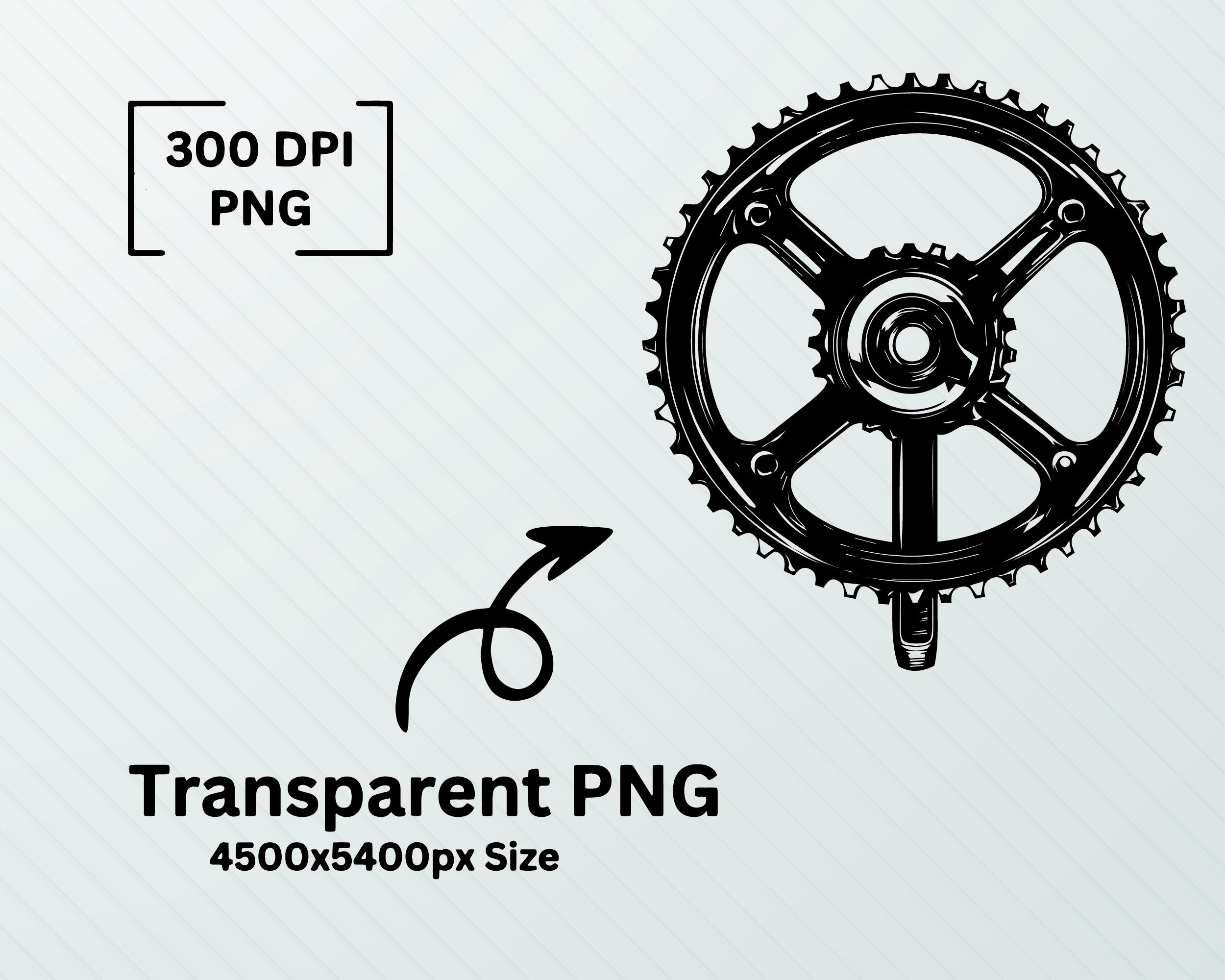 Bike Crank SVG PNG: Bicycle Clipart, Vector Cut Files - Etsy