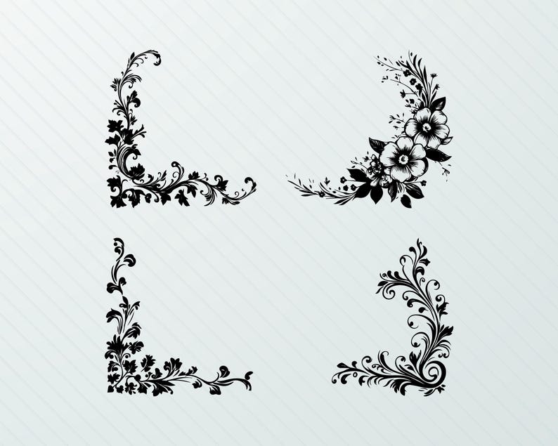 Corner Frame Svg Png, Corner Frame Clipart, Corner Frame Silhouette ...