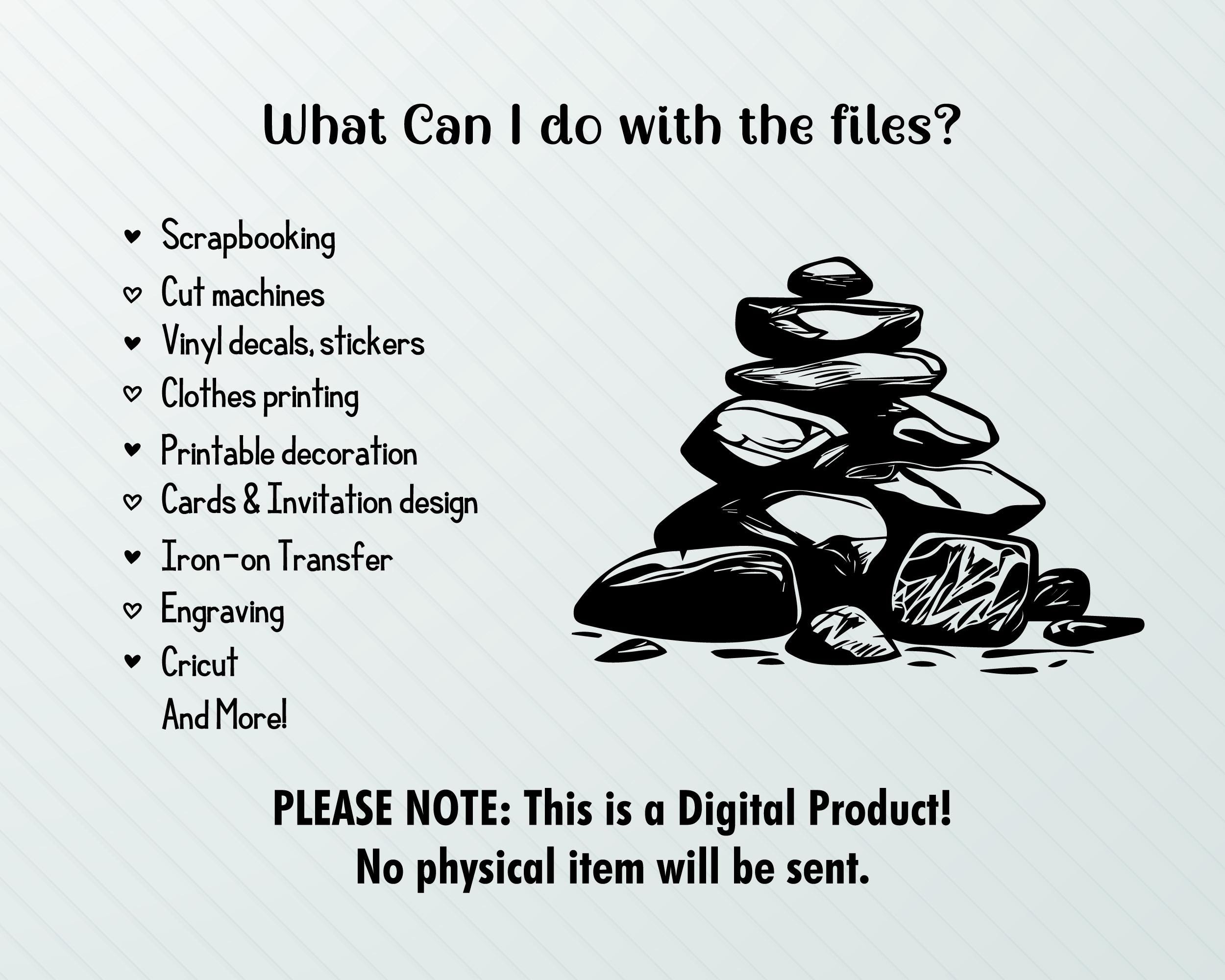 Pile of Rocks Clipart: SVG, PNG, Vector Cut File - Etsy