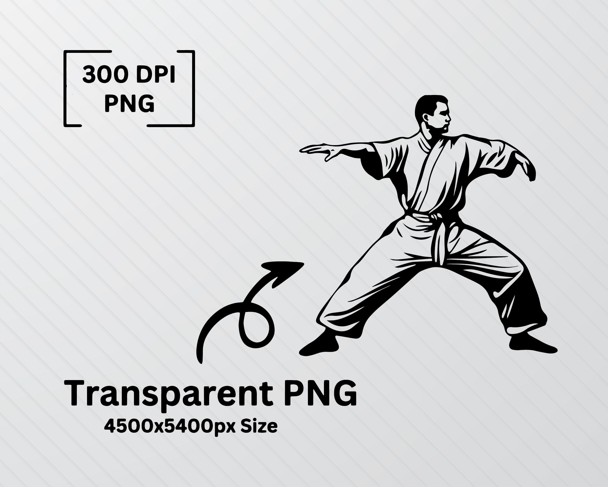 Tai Chi Silhouette Svg, Tai Chi Svg Cut File, Tai Chi Girl Boy Clipart ...