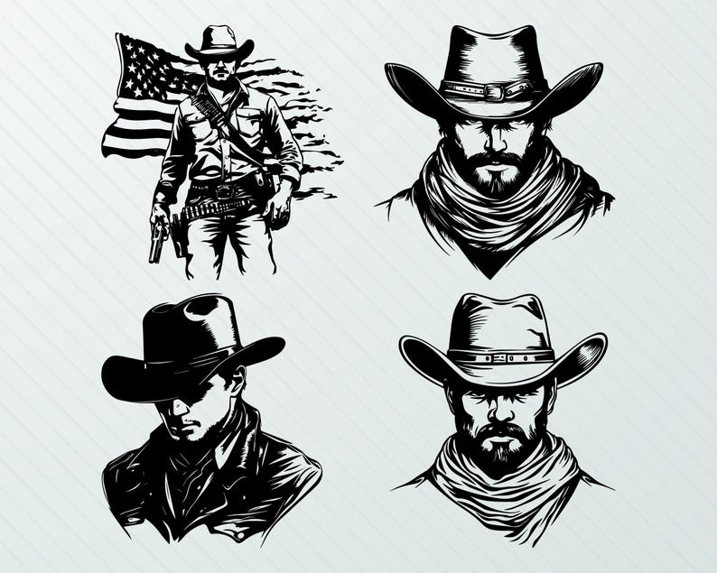 Outlaw Svg Png, Outlaw Clipart, Outlaw Silhouette Decal, Outlaw Vector ...