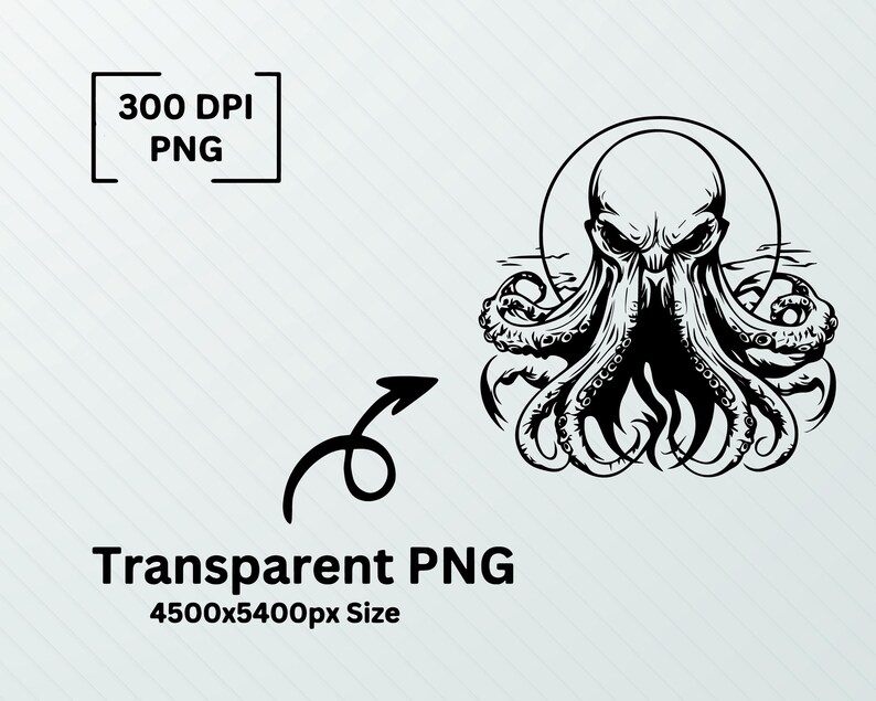 Cthulhu Clipart: SVG, PNG, Vector Art Designs (digital Download) - Etsy