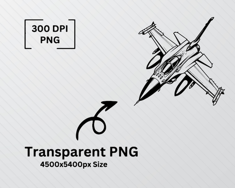 Jet Fighter Silhouette: Vector Art Icon Bundle (SVG, PNG) - Etsy