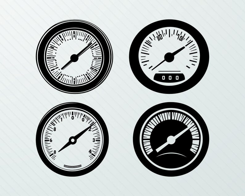 Speedometer Svg Png, Speedometer Clipart, Speedometer Silhouette ...