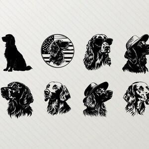 English Setter Svg Bundle, Setter Dog Silhouette, English Setter Dogs ...