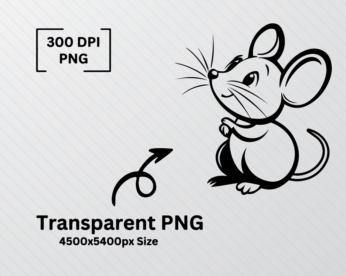 Cute Mouse Svg Bundle, Cute Mouse Silhouette Png, Cartoon Mouse Vector ...