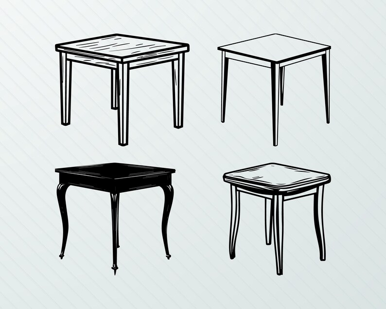 Table Svg Png, Table Clipart, Table Silhouette, Table Decal, Table ...