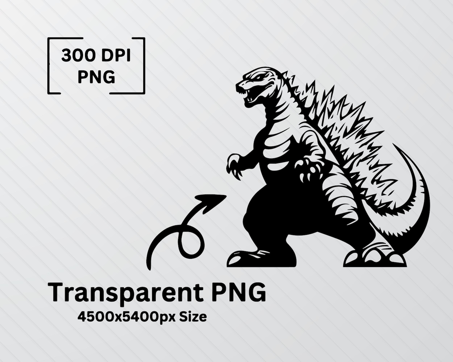 Godzilla Silhouette Bundle: SVG, PNG Cut Files - Etsy