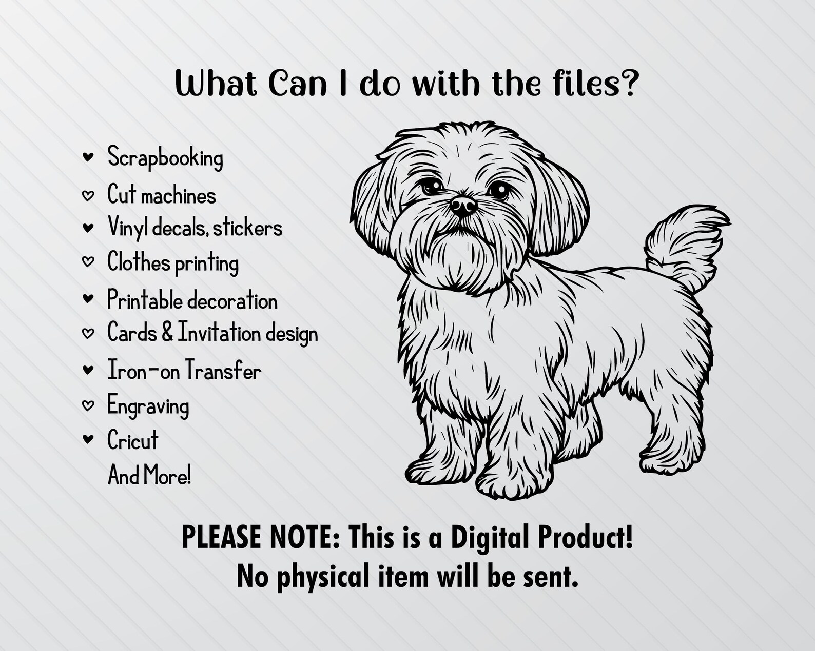 Shih Poo SVG Bundle: Dog Silhouette Vector Clipart (PNG, 300 DPI) - Etsy