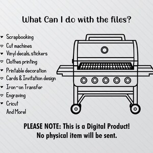 Grill Machine Silhouette: SVG Bundle, Clipart, Decal Vector - Etsy