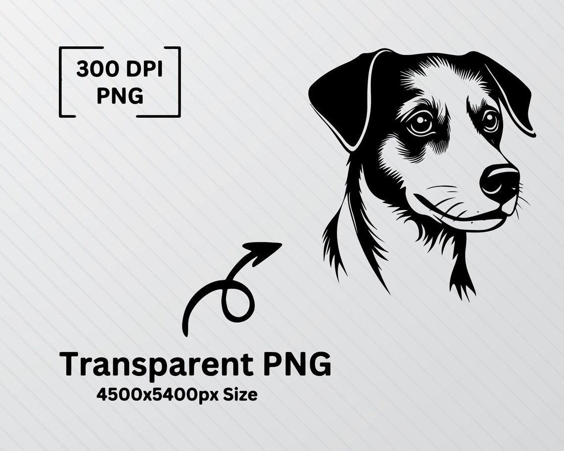 Jack Russell Terrier SVG Bundle: Dog Breed Clipart, Outline Cut Files ...