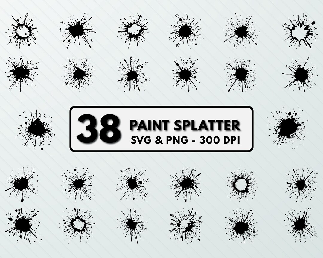 Paint Splatter Svg Png, Paint Splatter Clipart, Paint Splatter ...