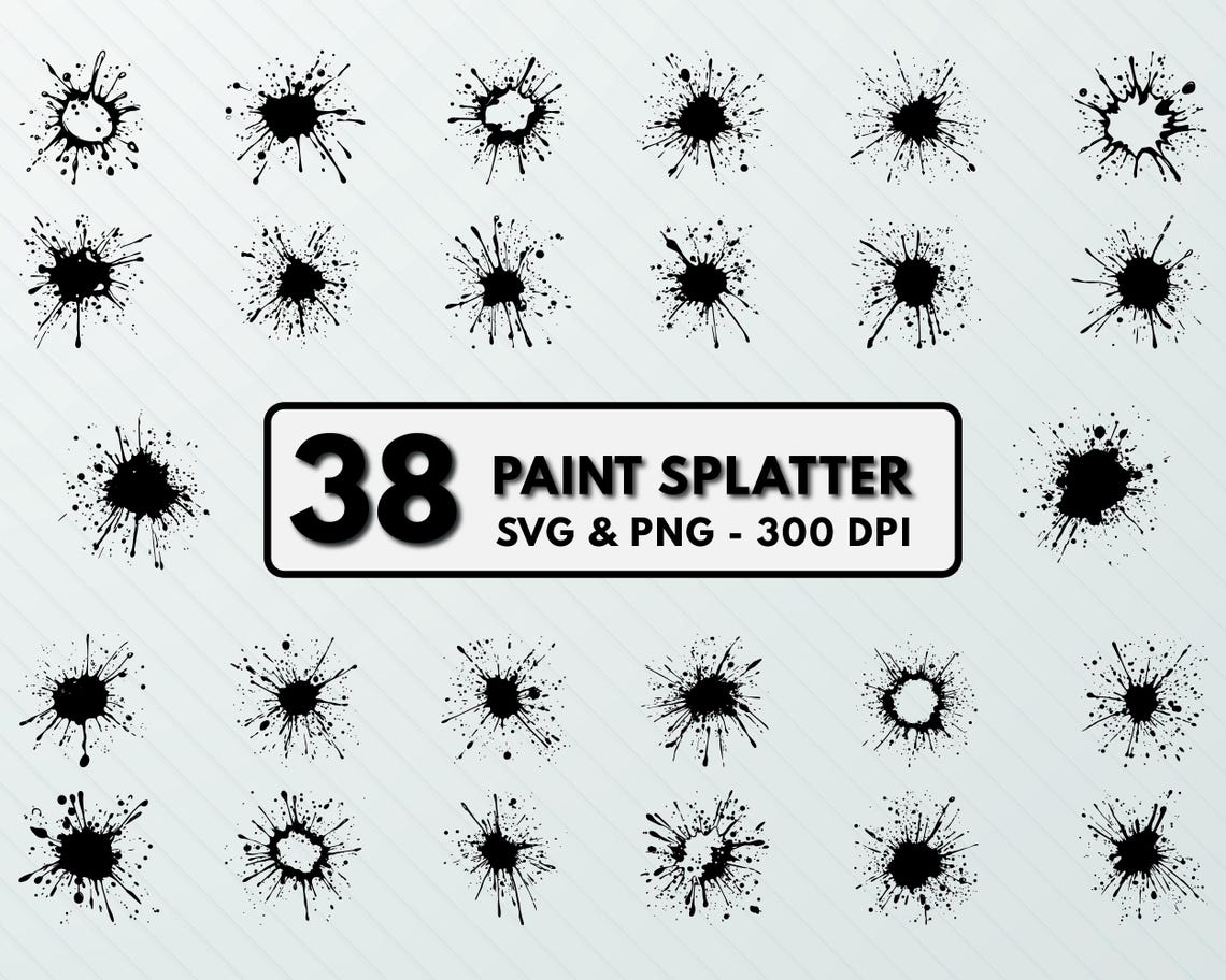 Paint Splatter Svg Png, Paint Splatter Clipart, Paint Splatter ...