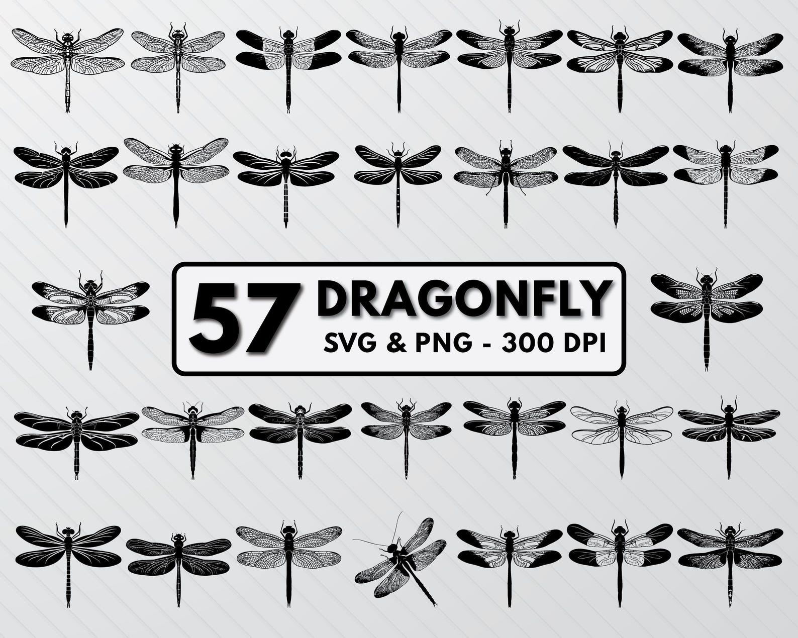 Dragonfly Silhouette Svg, Dragonfly Svg Cut File, Dragonfly Clipart ...