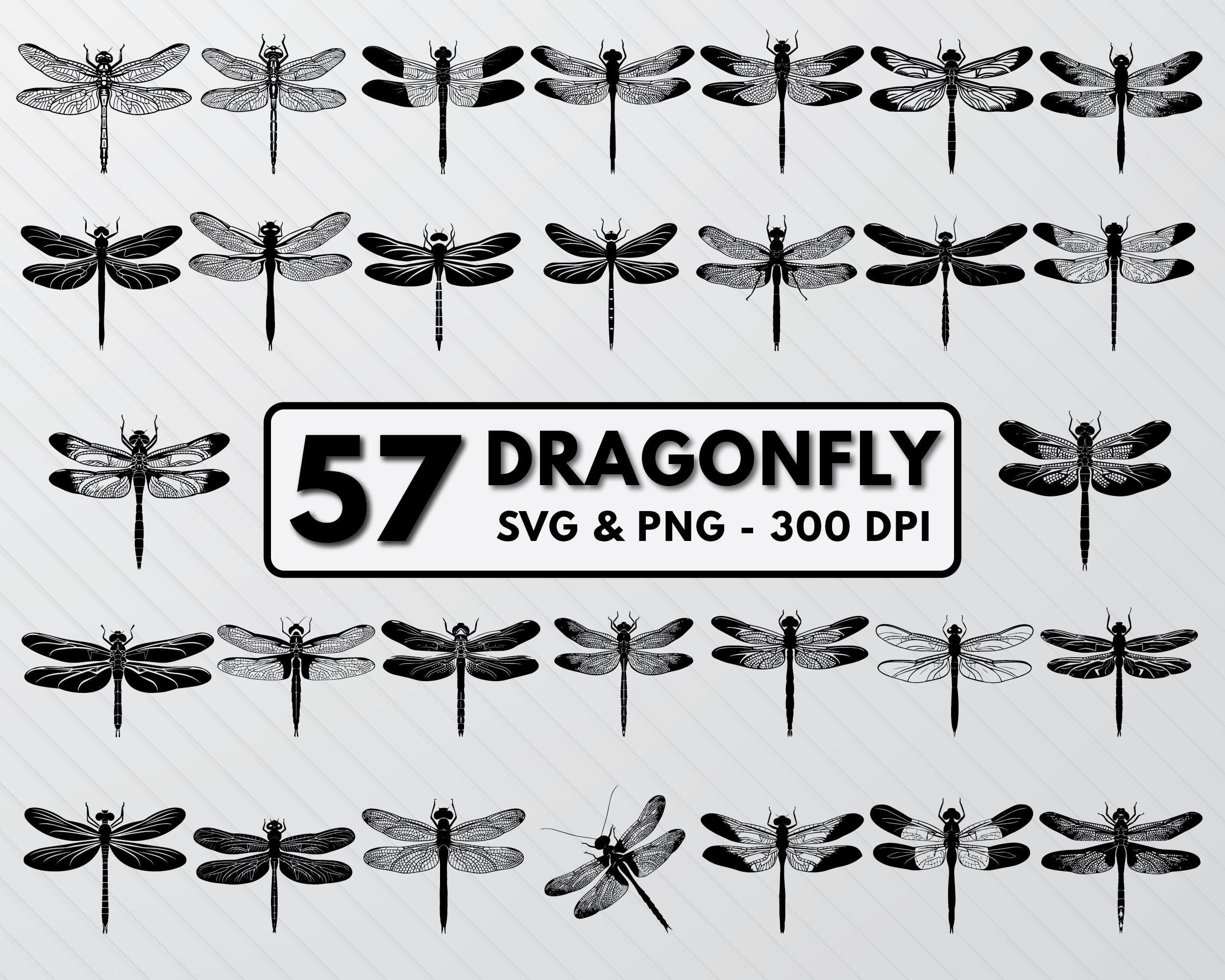 Dragonfly Silhouette Svg, Dragonfly Svg Cut File, Dragonfly Clipart ...