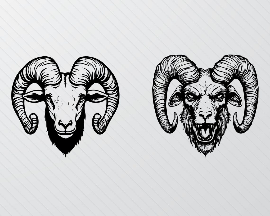 Ram Head Svg Bundle, Ram Head Silhouette, Ram Head Png Clipart, Ram ...