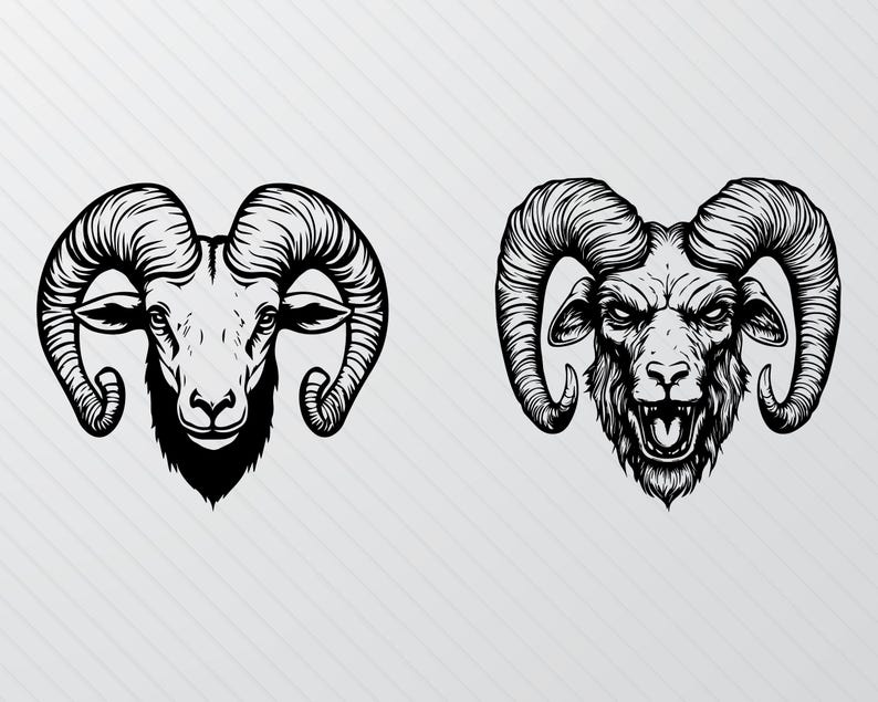Ram Head Svg Bundle, Ram Head Silhouette, Ram Head Png Clipart, Ram ...