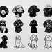 Whoodle Hund SVG, Whoodle Silhouette geschnitten Datei für Cricut ...
