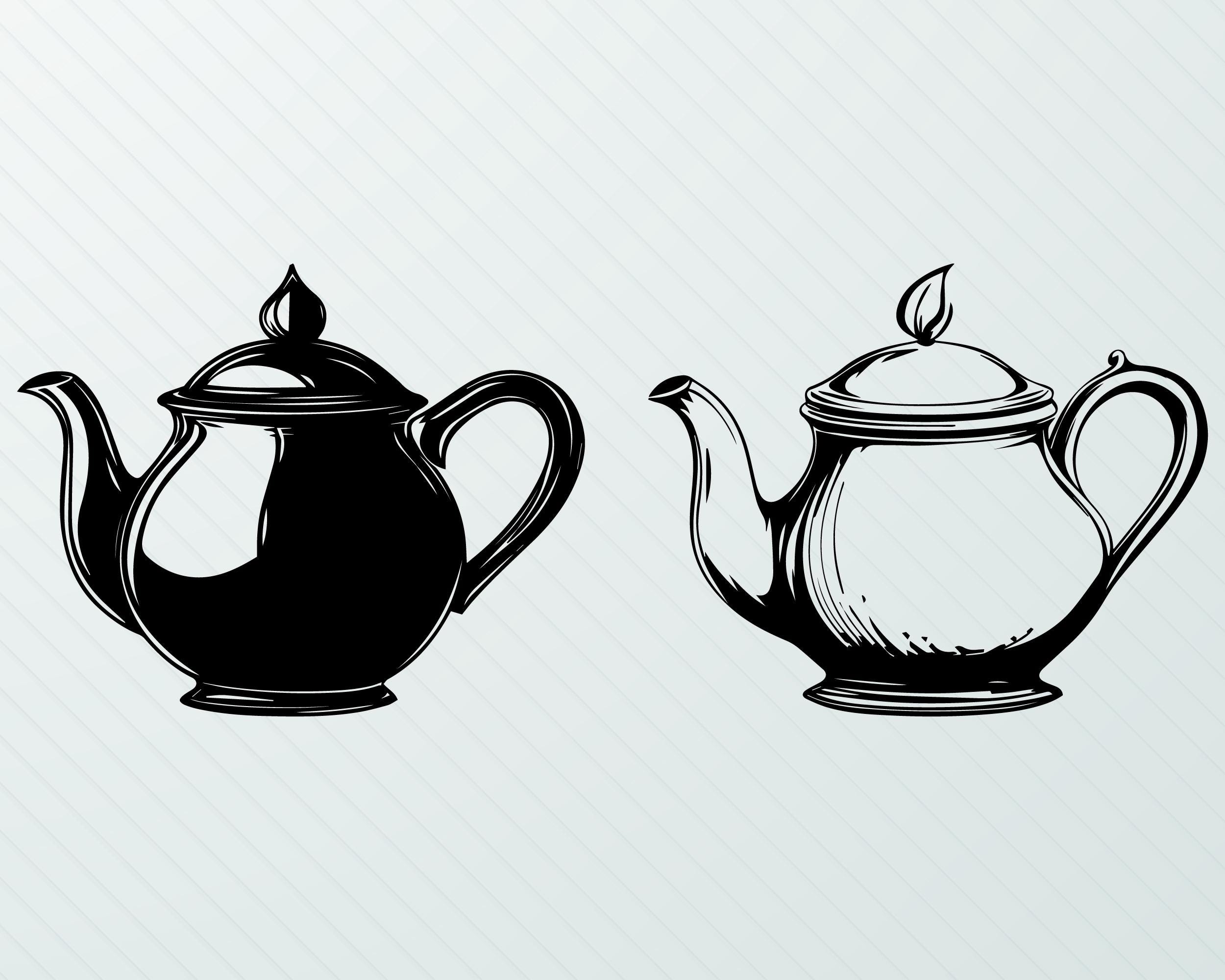 Teapot Svg Png, Teapot Clipart, Teapot Silhouette, Teapot Decal, Teapot ...
