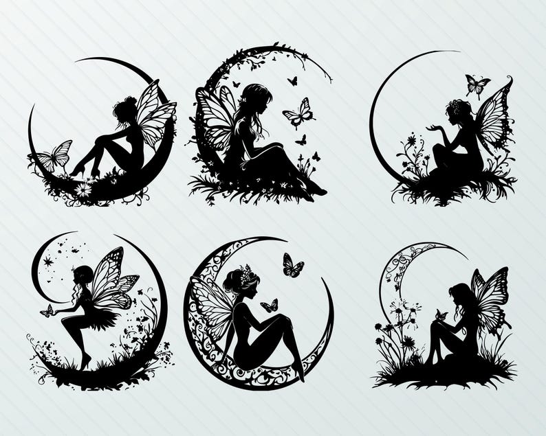 Fairy Svg, Fairy Png, Fairy Clipart, Fairy Silhouette, Fairy Decal ...