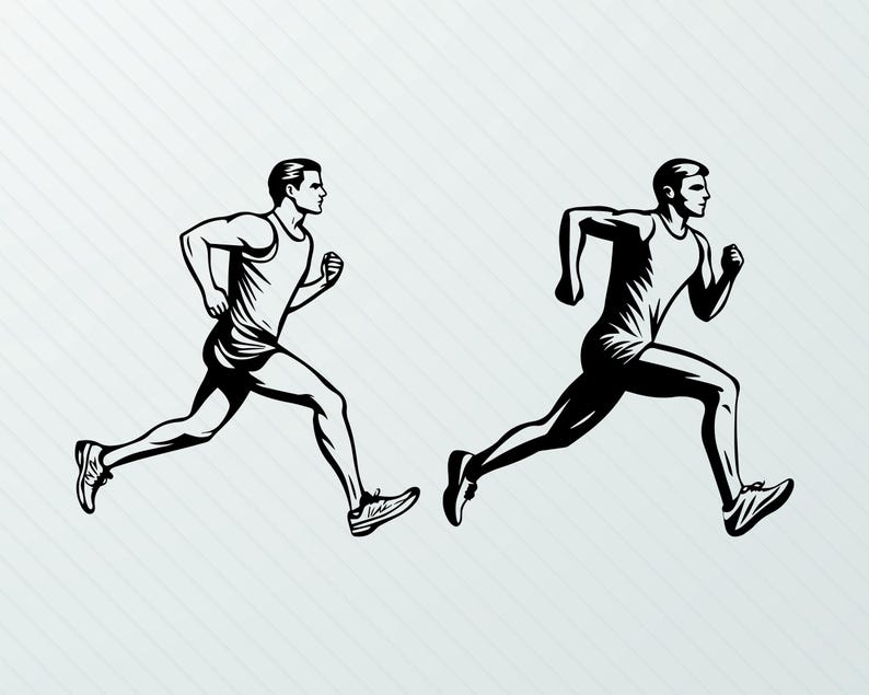 Runner Svg Png, Runner Clipart, Runner Silhouette, Runner Decal, Runner ...