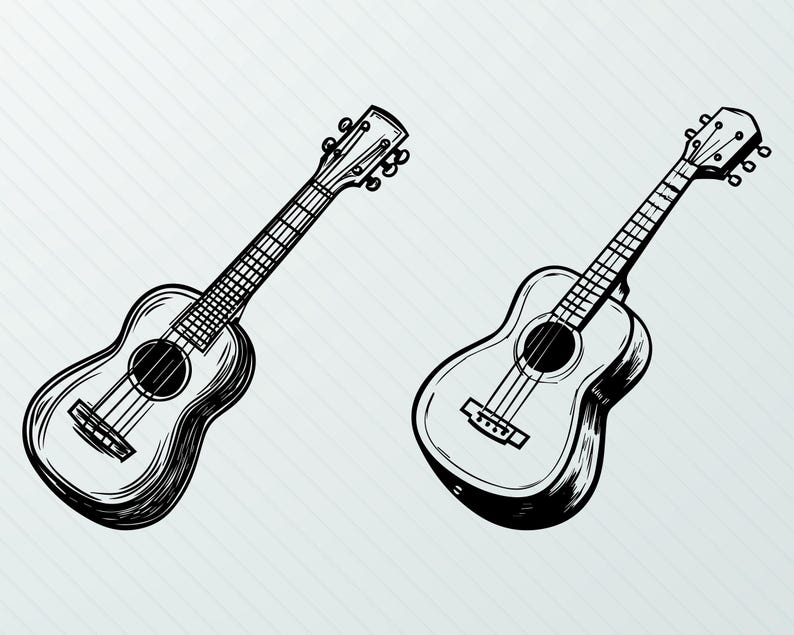 Ukulele Clipart: Vector Art, SVG, PNG Cut Files - Etsy Australia