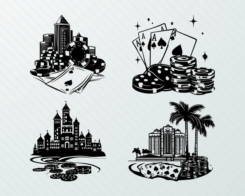 Casino Svg, Poker Chips Png, Clipart, Casino Cards Silhouette, Checks ...