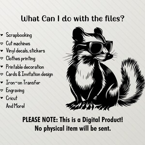 Skunk SVG Bundle: Silhouette Art, Vector Decal (digital Download) - Etsy
