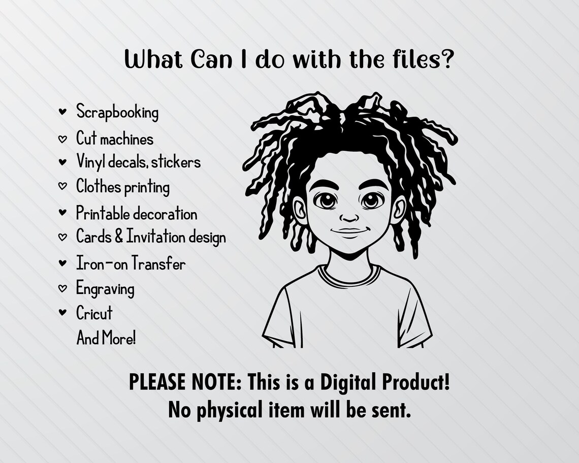 Dreadlocks Svg Bundle, Dreadlocks Silhouette Png, Boy With Dreadlocks ...