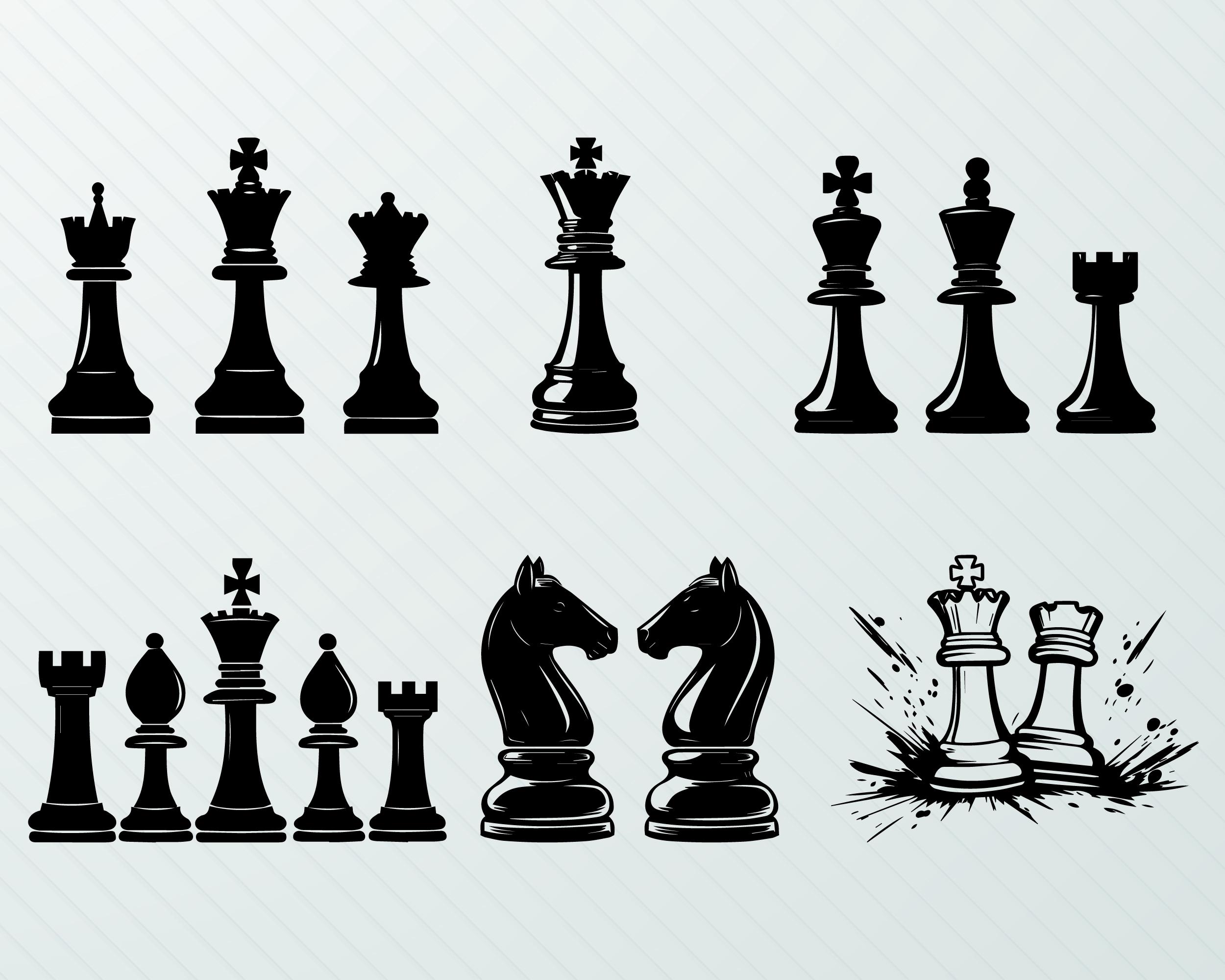 Chess Bundle Svg Png, Chess Clipart, Chess Silhouette, Chess Decal ...